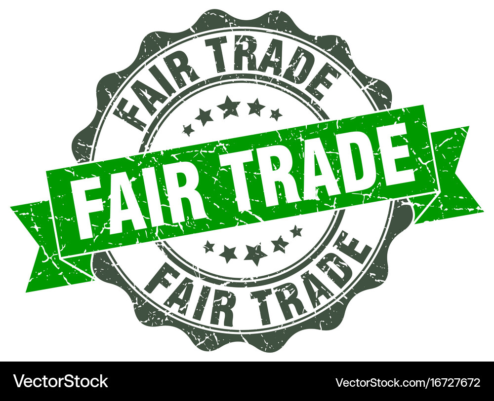 Fair trade stamp sign seal Royalty Free Vector Image