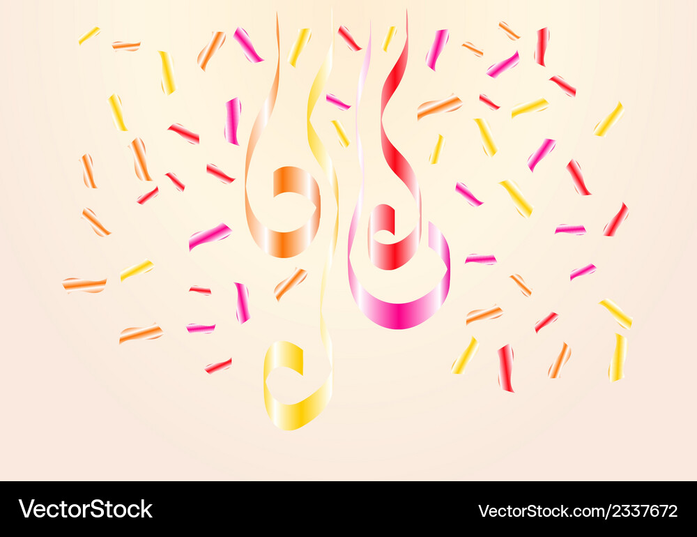 Falling confetti Royalty Free Vector Image - VectorStock