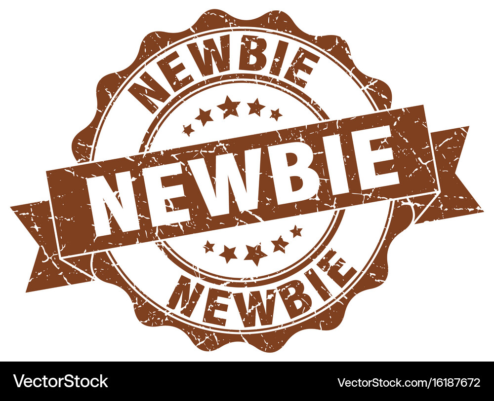 Newbie stamp sign seal Royalty Free Vector Image