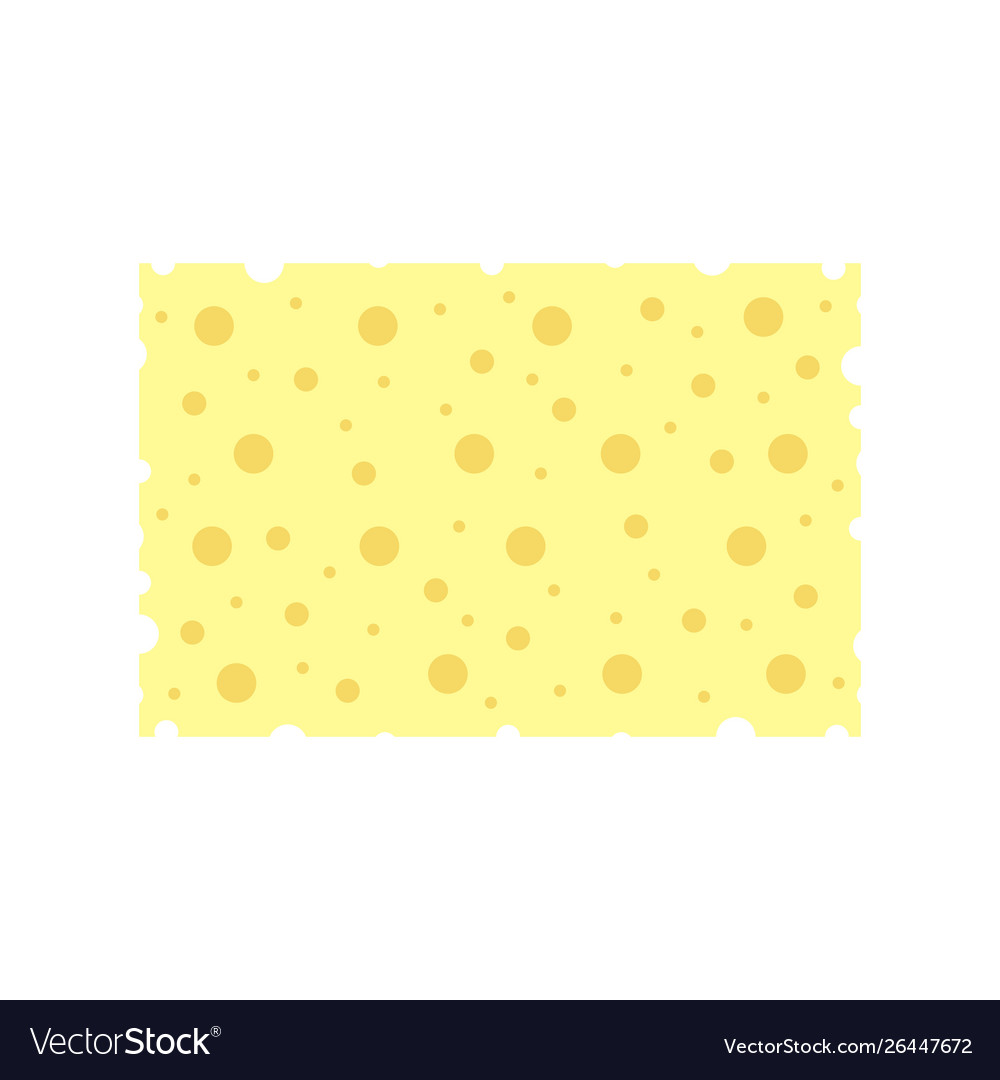 Rectangular sponge on a white background Vector Image