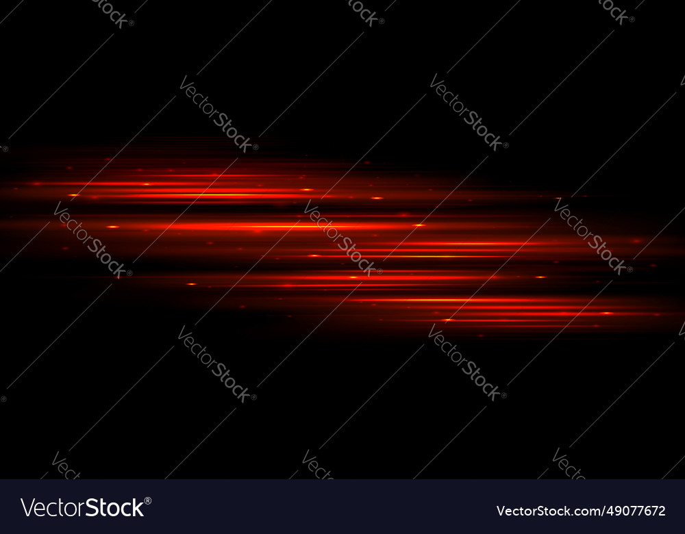 Red light effect of fast speed motion Royalty Free Vector