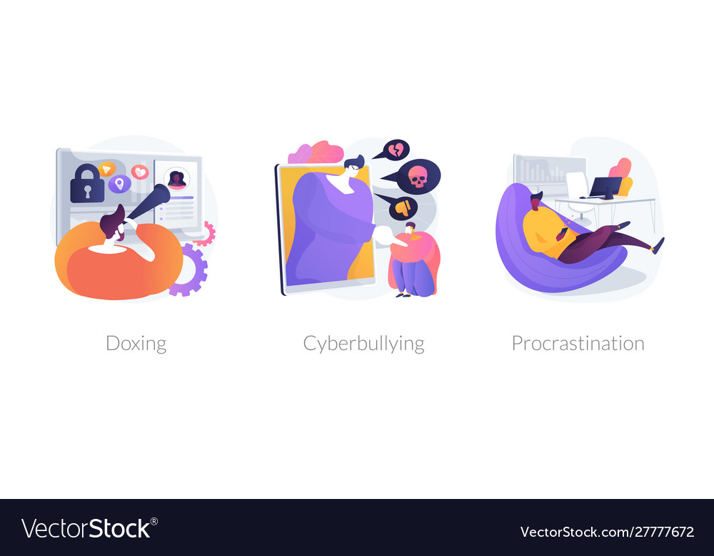 Social Network Behaviour Concept Metaphors Vector Image