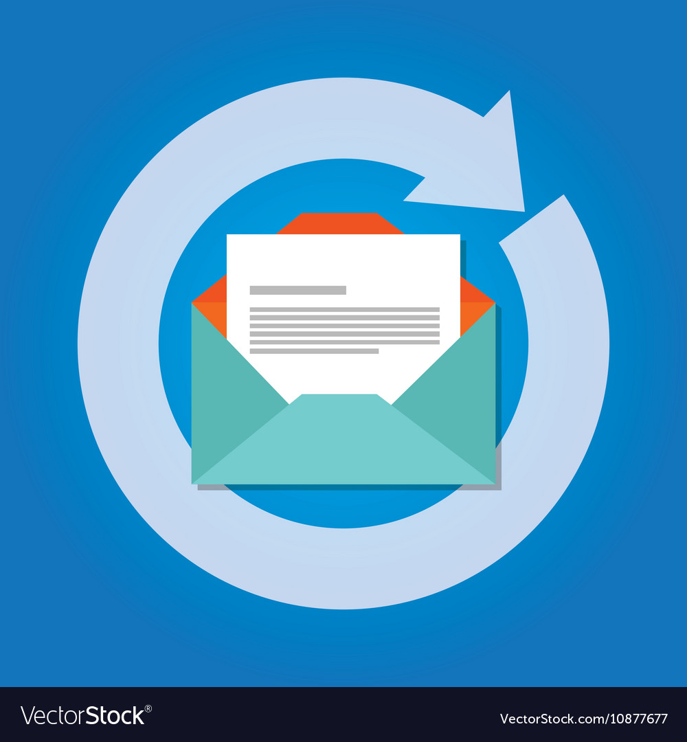 Automatic Email Reply Icon Royalty Free Vector Image