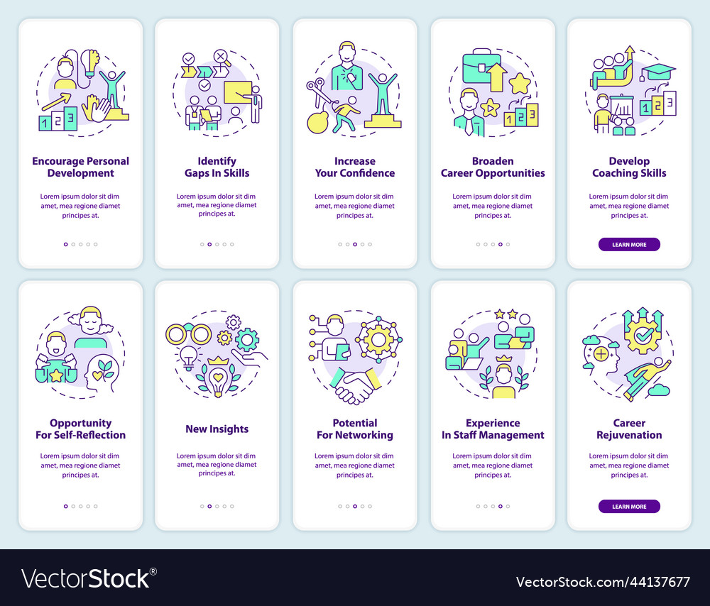 Effective mentoring program signs onboarding Vector Image Effective mentoring program signs onboarding Vector Image
