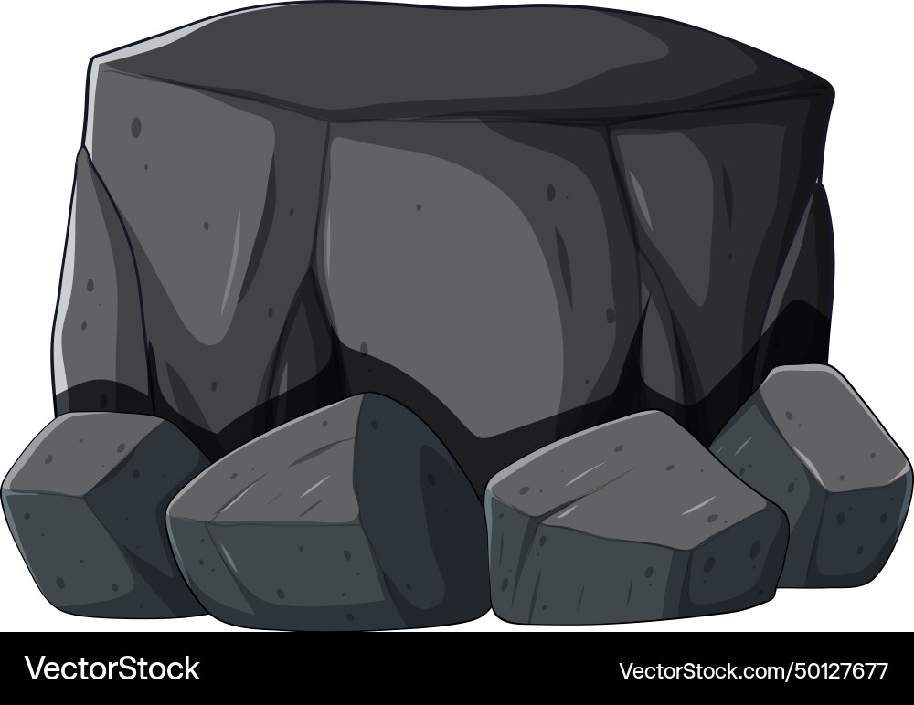 Graphic of various sized grey stones Royalty Free Vector