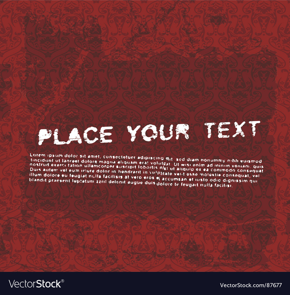 Grunge wallpaper pattern Royalty Free Vector Image