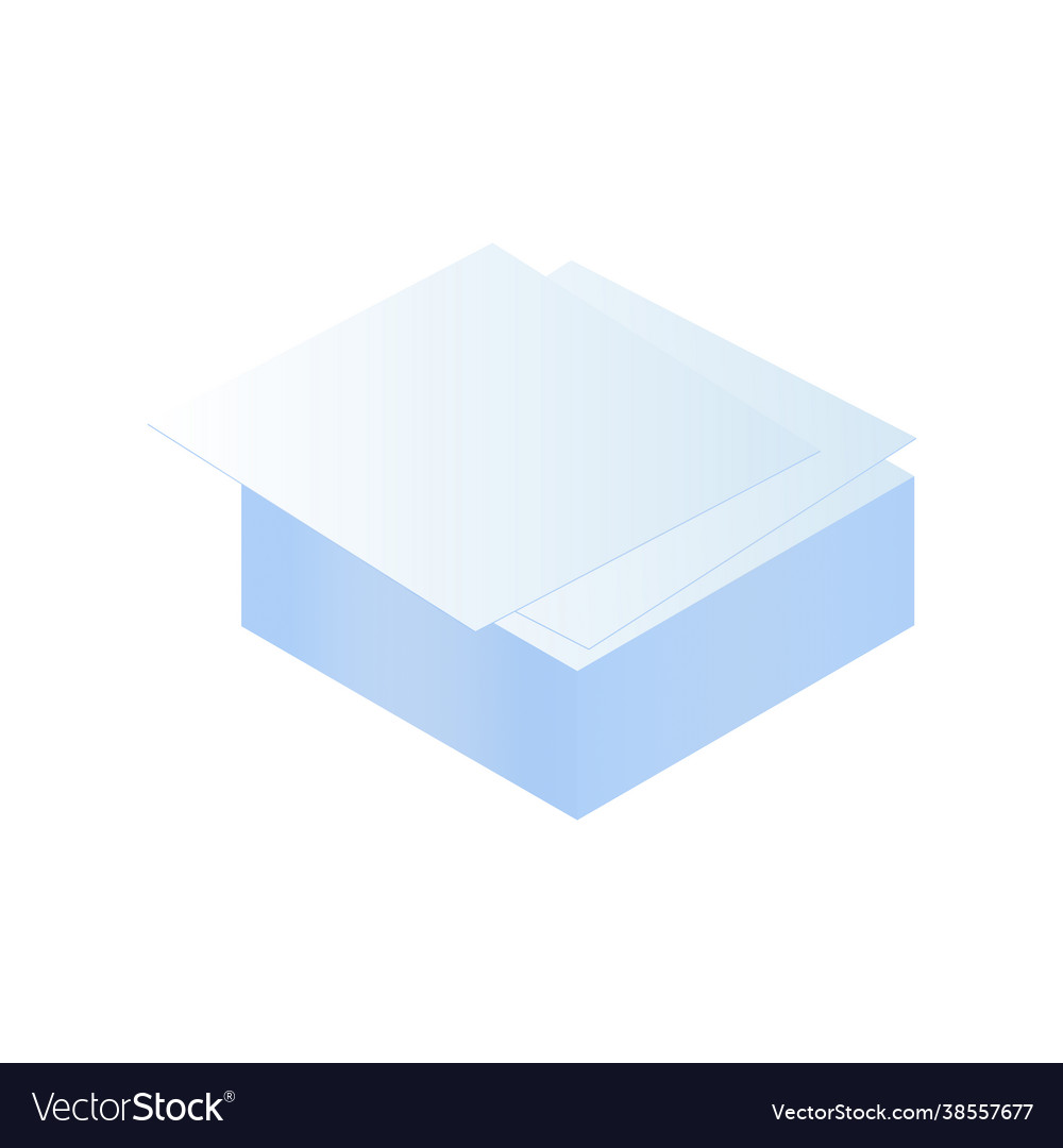 Isometric paper notes Royalty Free Vector Image