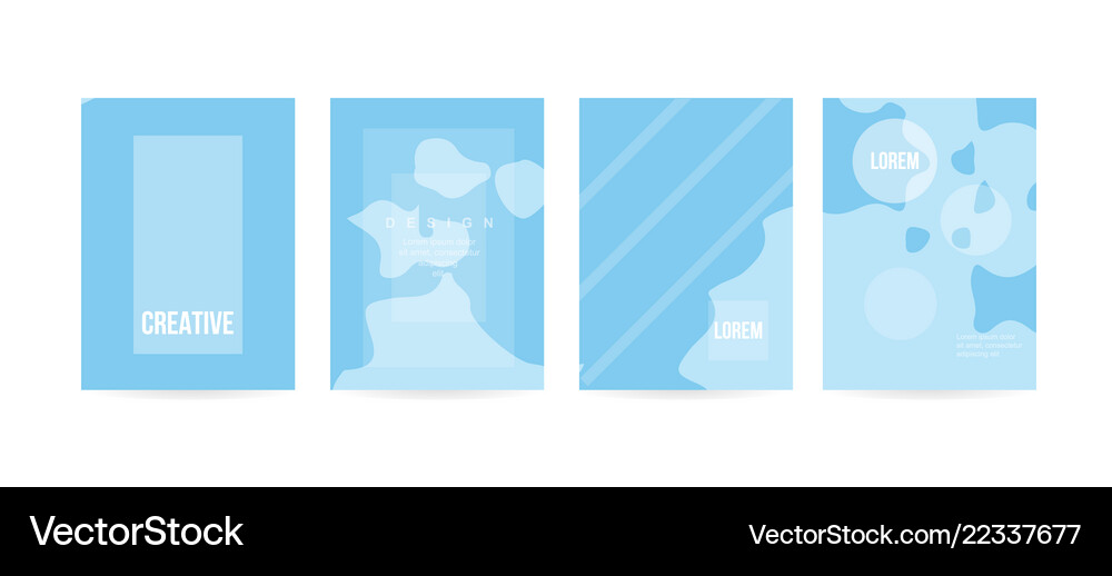 Minimal cover concept for brochure or card design Vector Image