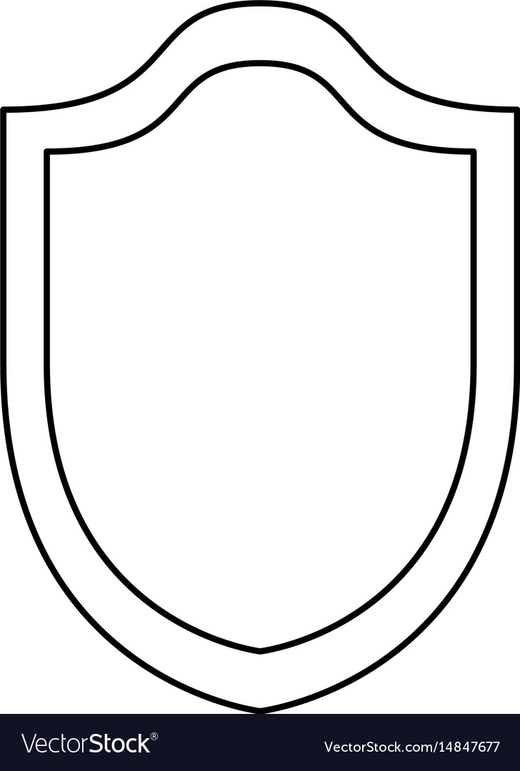 Shield security emblem Royalty Free Vector Image