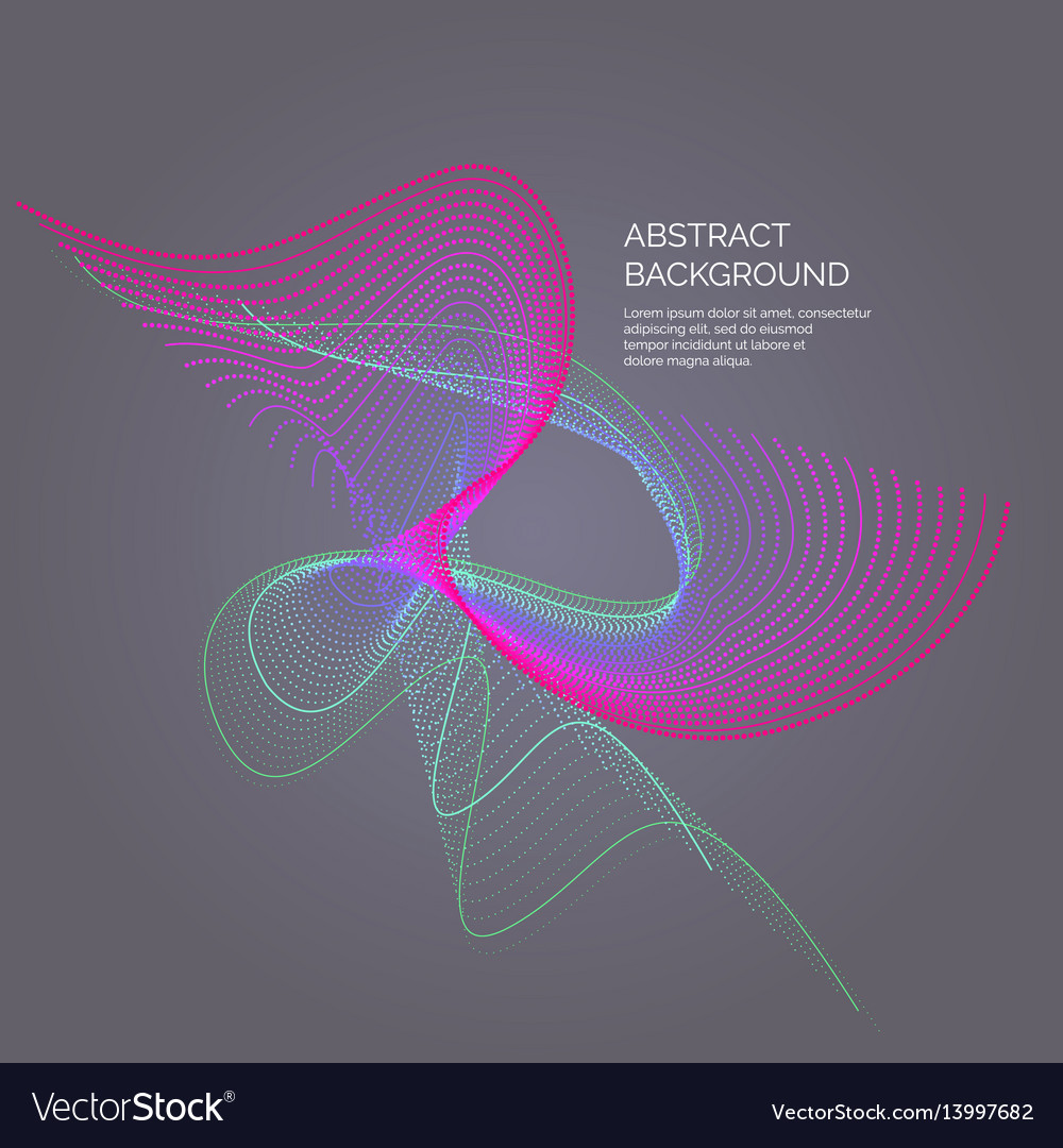 Abstract background with a dynamic waves Vector Image