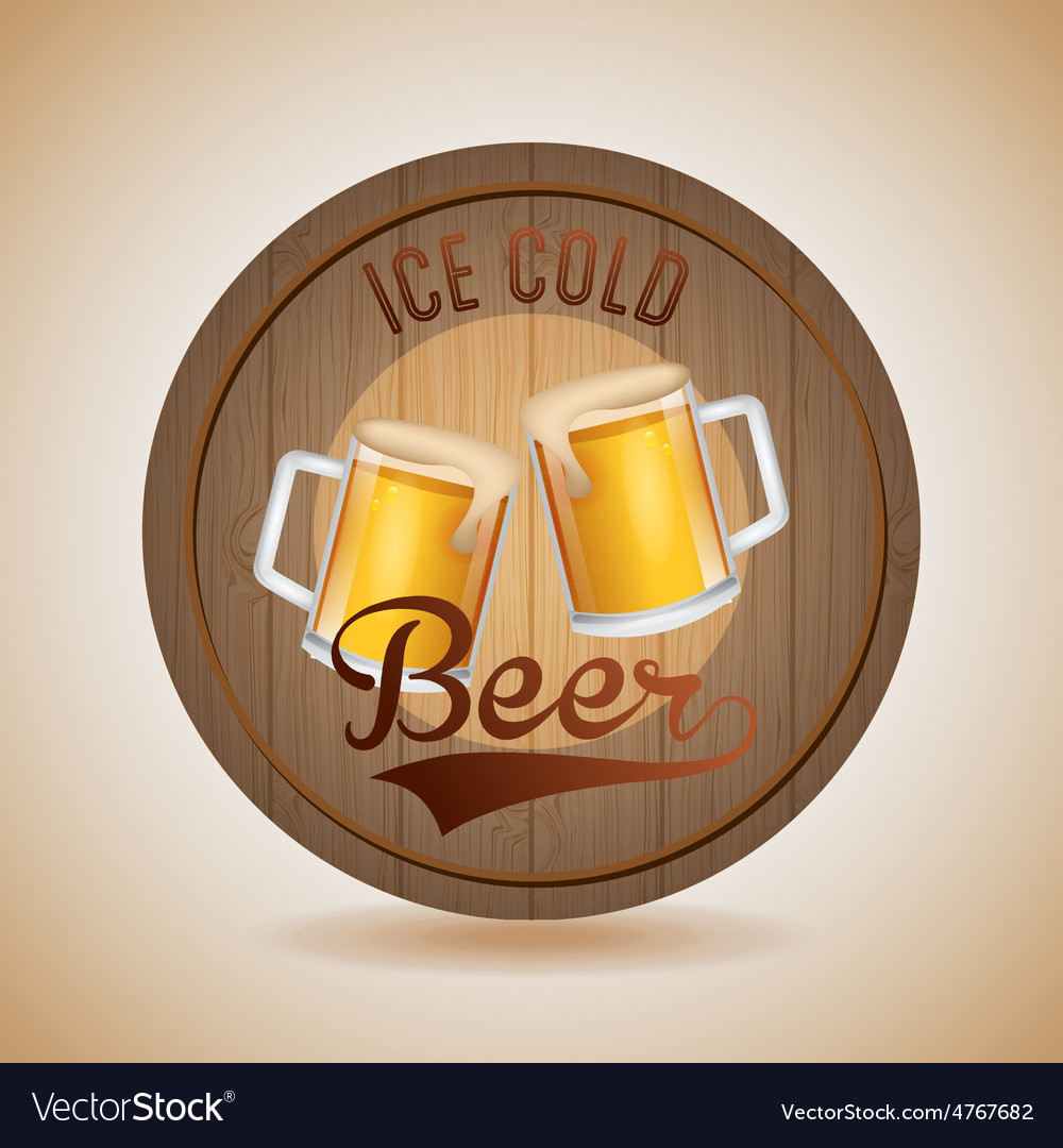 Cold beer Royalty Free Vector Image - VectorStock