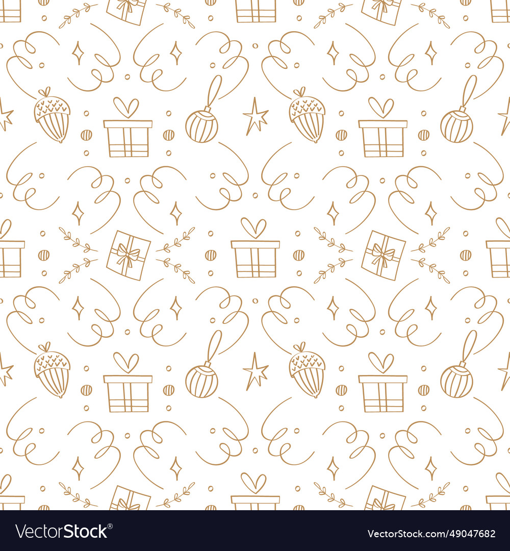 Gifts pattern Royalty Free Vector Image - VectorStock