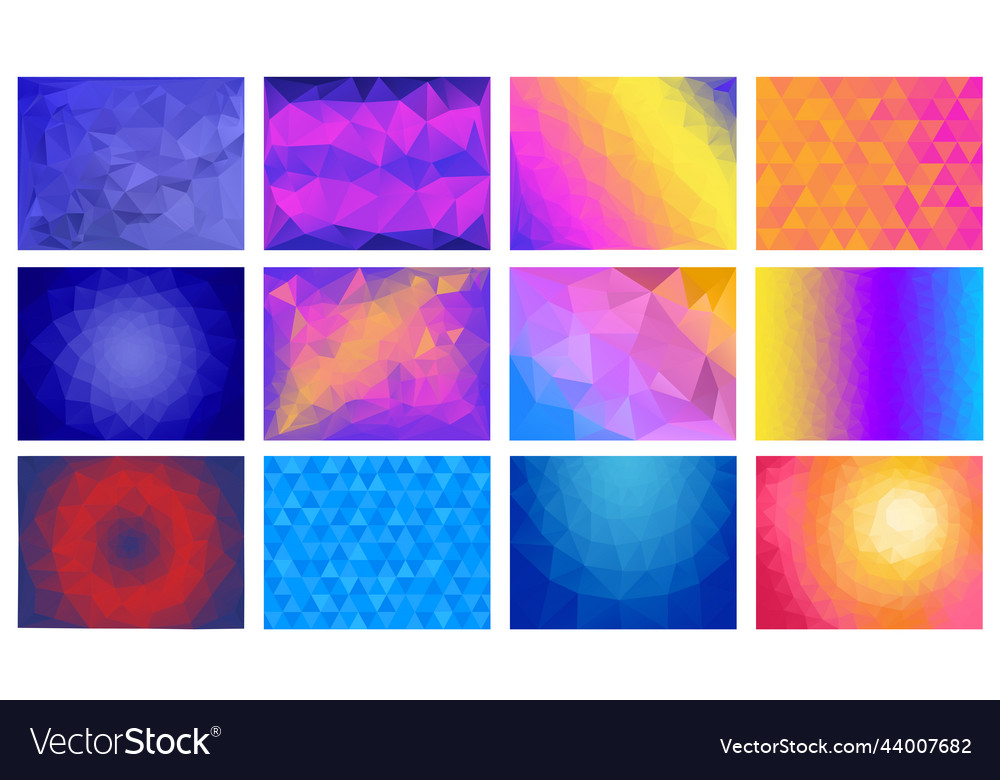 Triangle backgrounds geometric polygonal pattern Vector Image