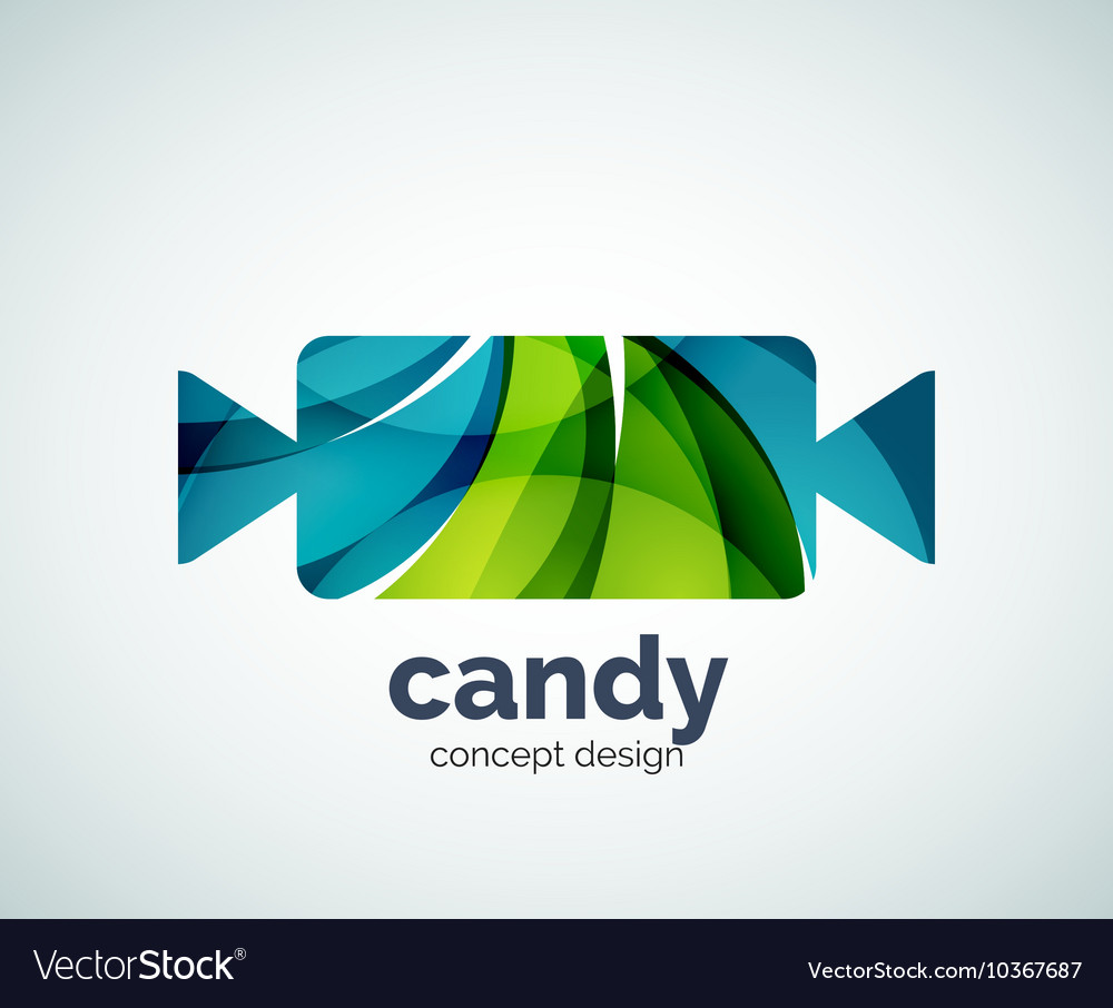 Candy logo template Royalty Free Vector Image - VectorStock