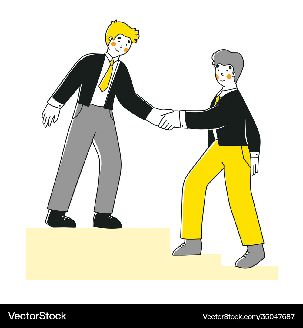 Coaching mentoring people cartoon people Vector Image