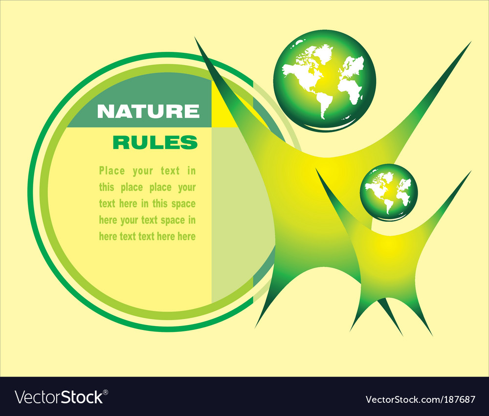 Environment background Royalty Free Vector Image