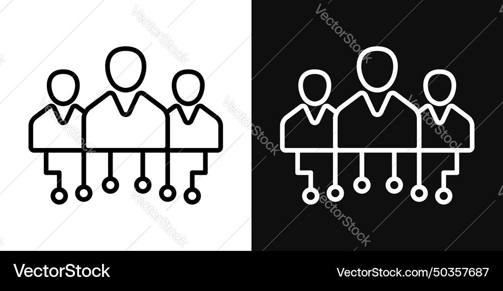 Hr strategy icon set employment hriring Royalty Free Vector