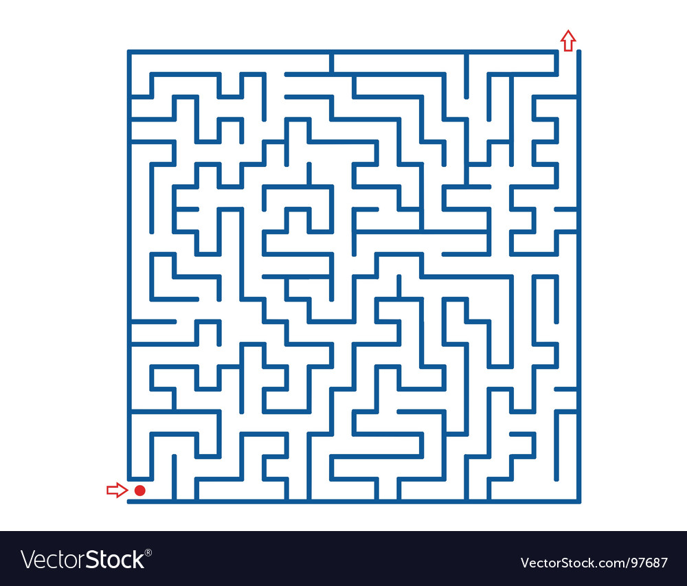 Maze Royalty Free Vector Image - VectorStock