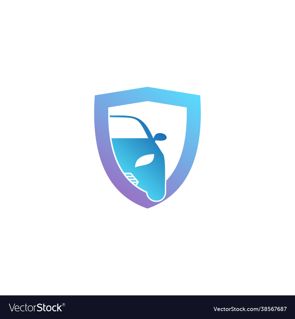 Shield car logo template creative car logo design Vector Image Shield car logo template creative car logo design Vector Image