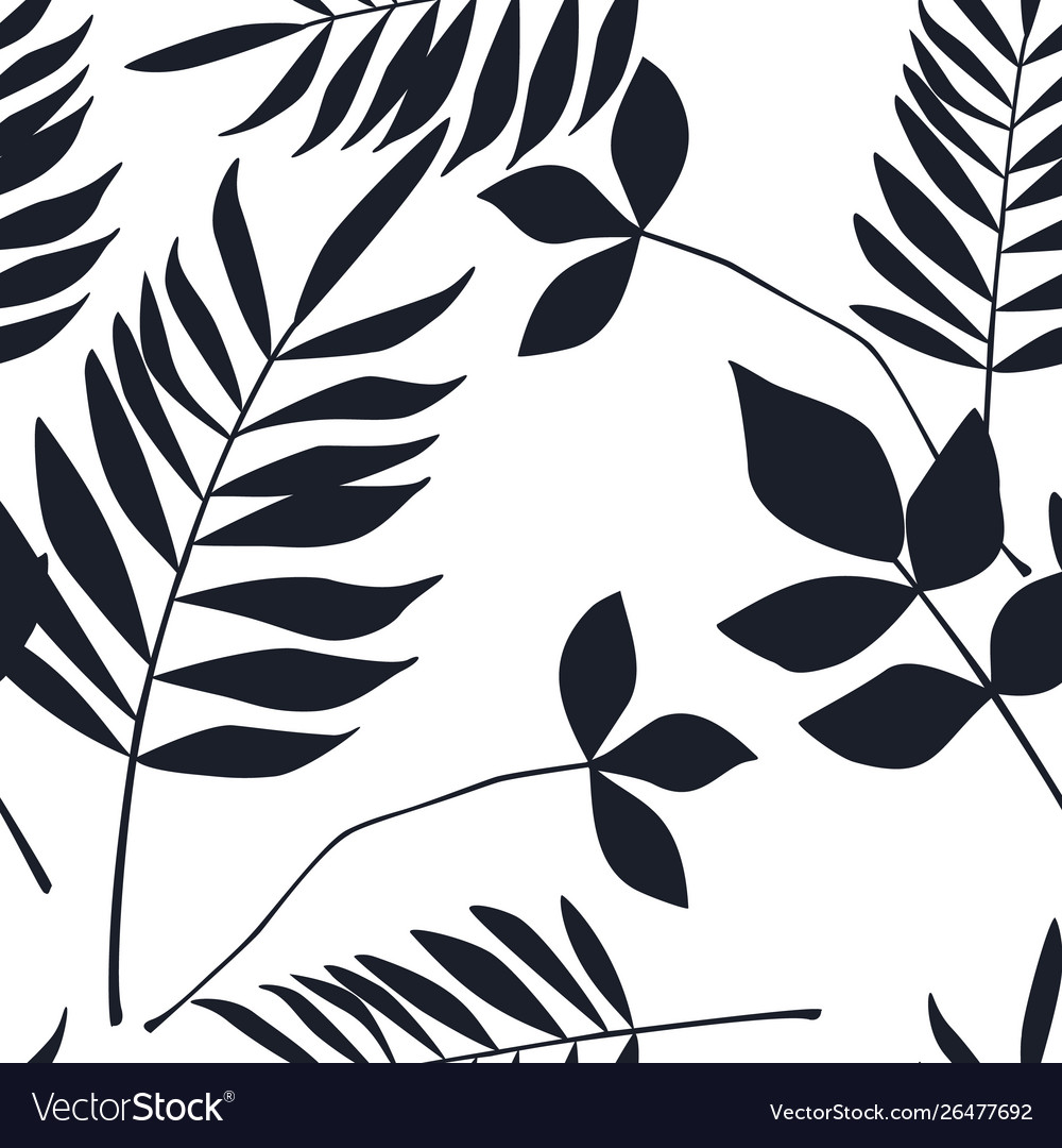 Abstract botanical seamless pattern herbal Vector Image