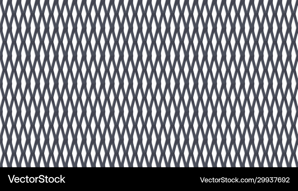 Black steel grating isolated on white background Vector Image