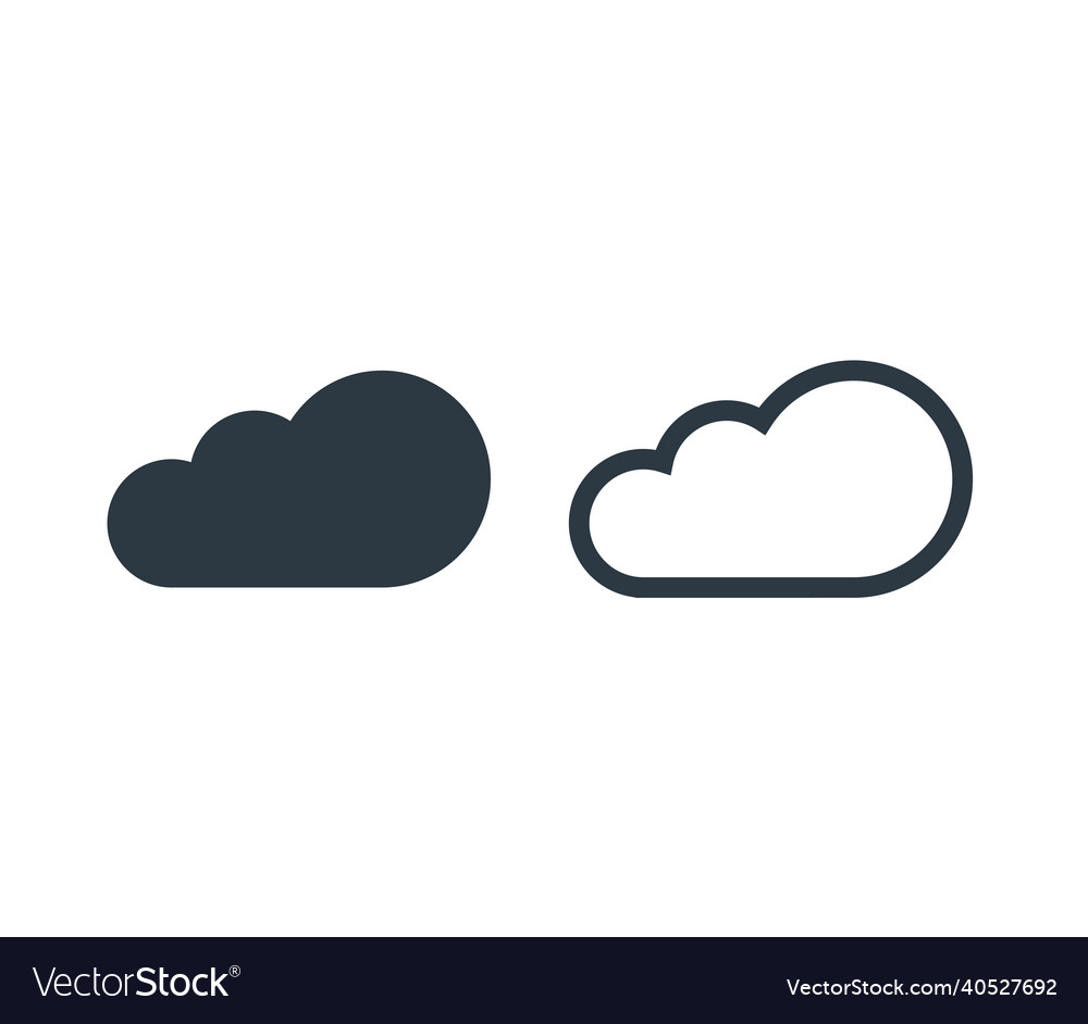 Cloud icon design Royalty Free Vector Image - VectorStock