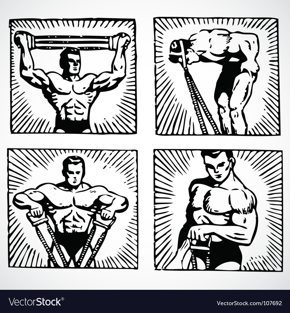 Exercise graphics Royalty Free Vector Image - VectorStock