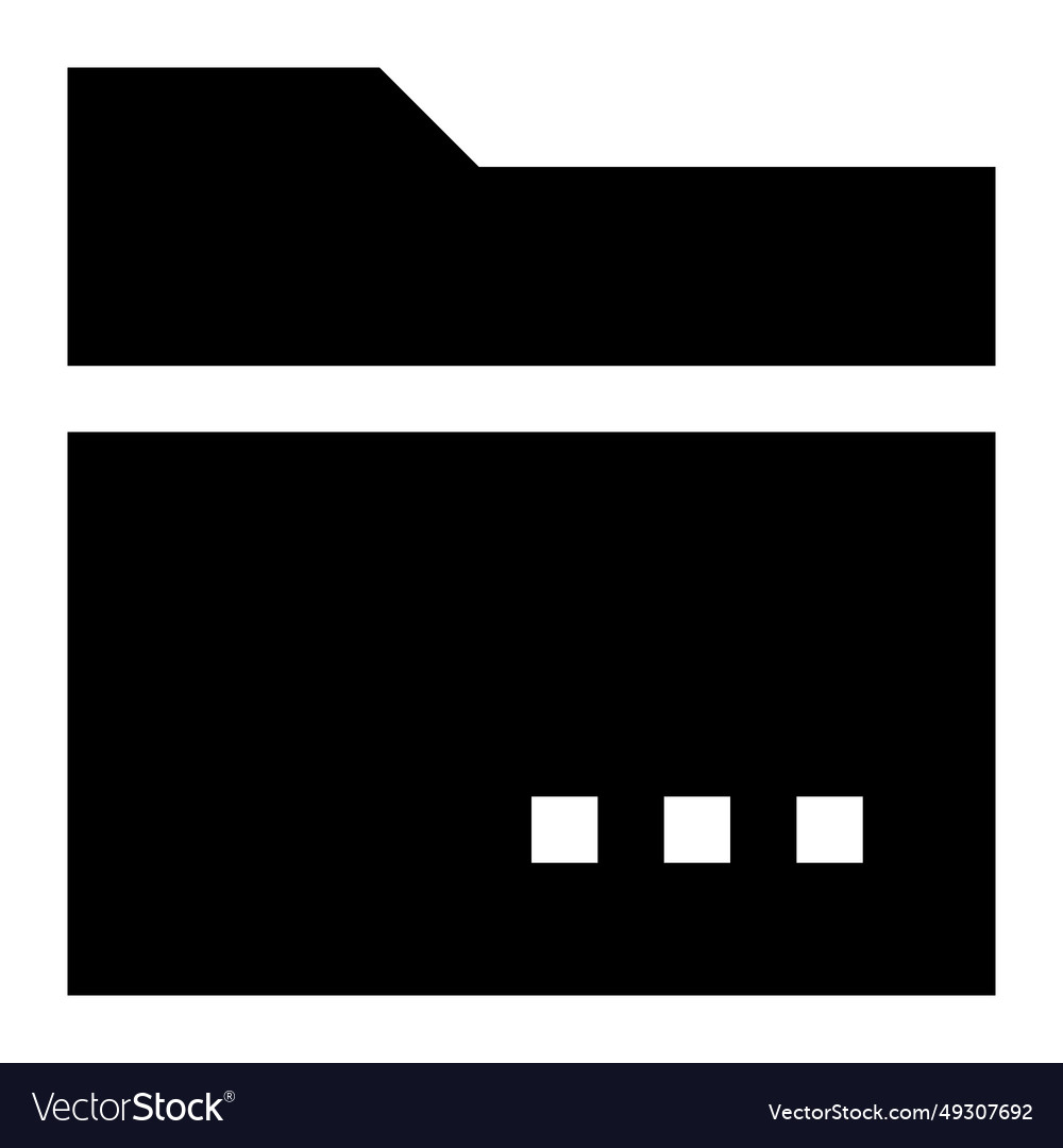 Folder icon internet technology concept Royalty Free Vector