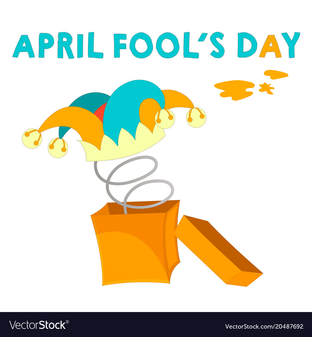 Greeting card an april fools joke Royalty Free Vector Image