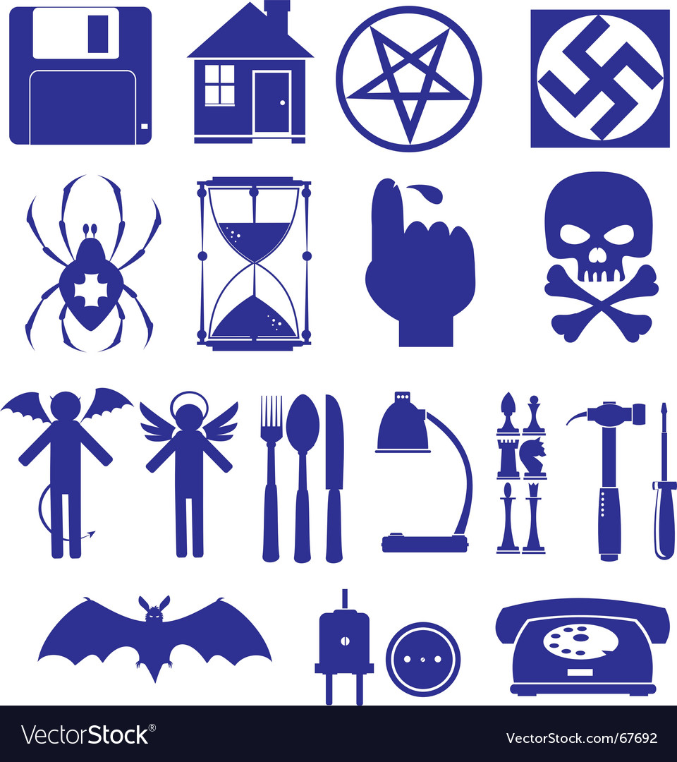 Icons Royalty Free Vector Image - VectorStock