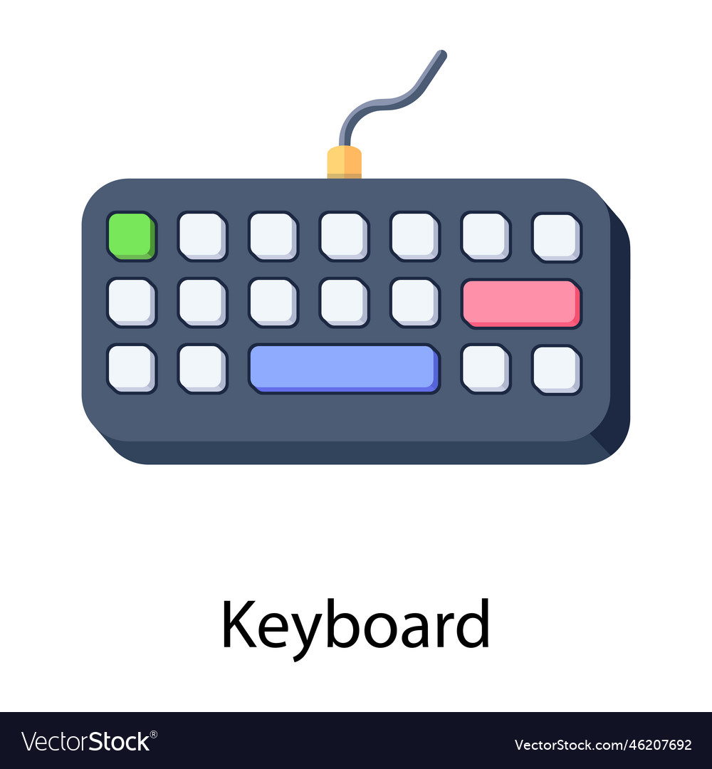 Keyboard Royalty Free Vector Image - VectorStock