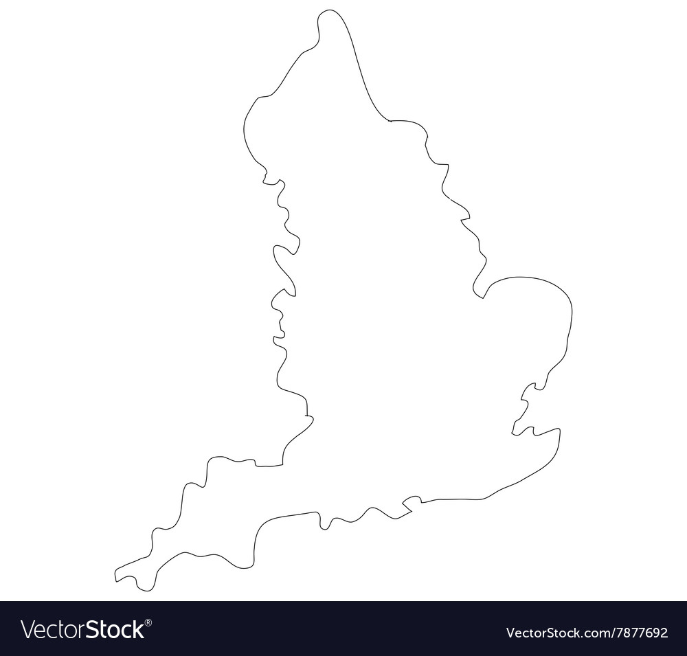 Map england Royalty Free Vector Image - VectorStock
