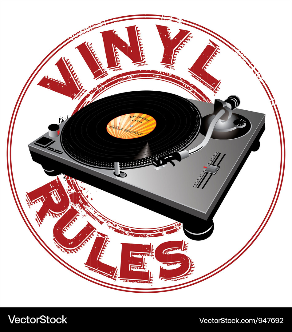 Vinyl rules background Royalty Free Vector Image