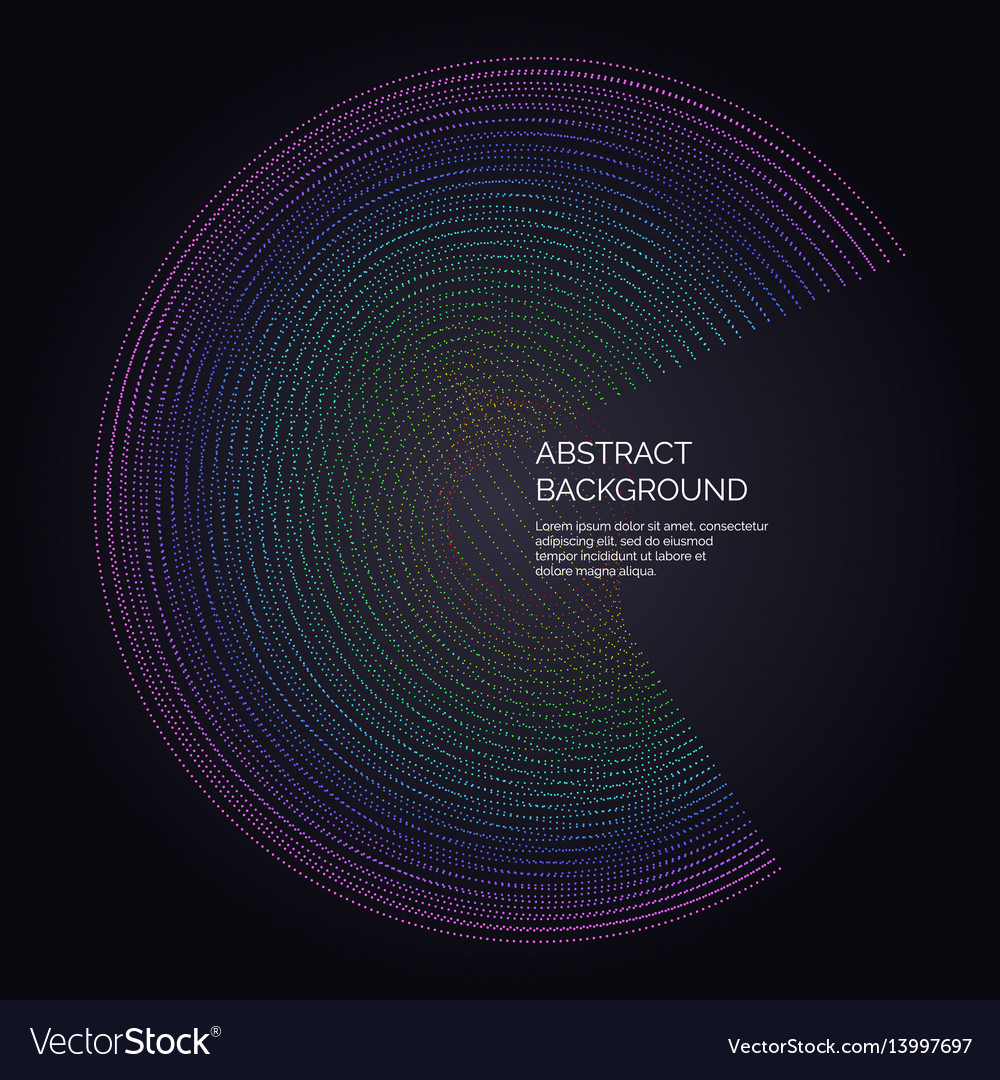 Abstract background with a dynamic waves and Vector Image