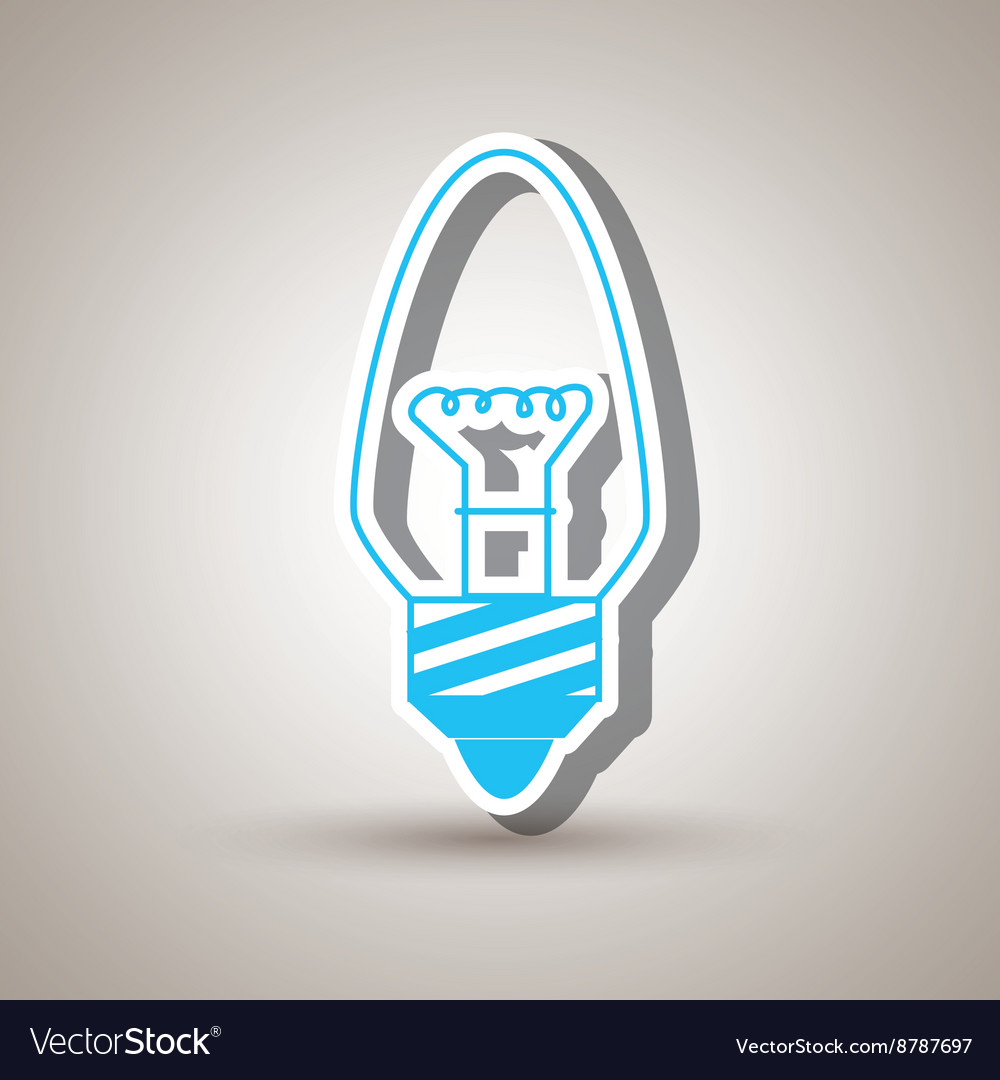 Bulb light design Royalty Free Vector Image - VectorStock