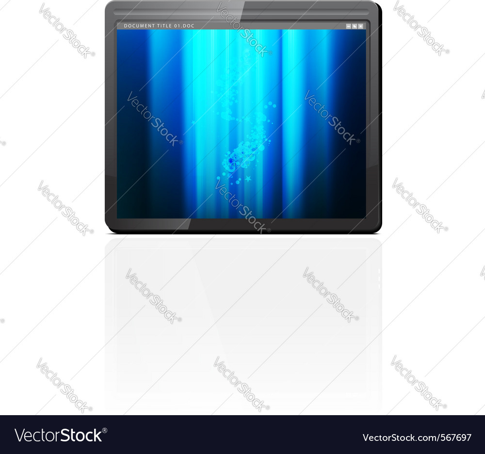 Mobile tablet pc Royalty Free Vector Image - VectorStock