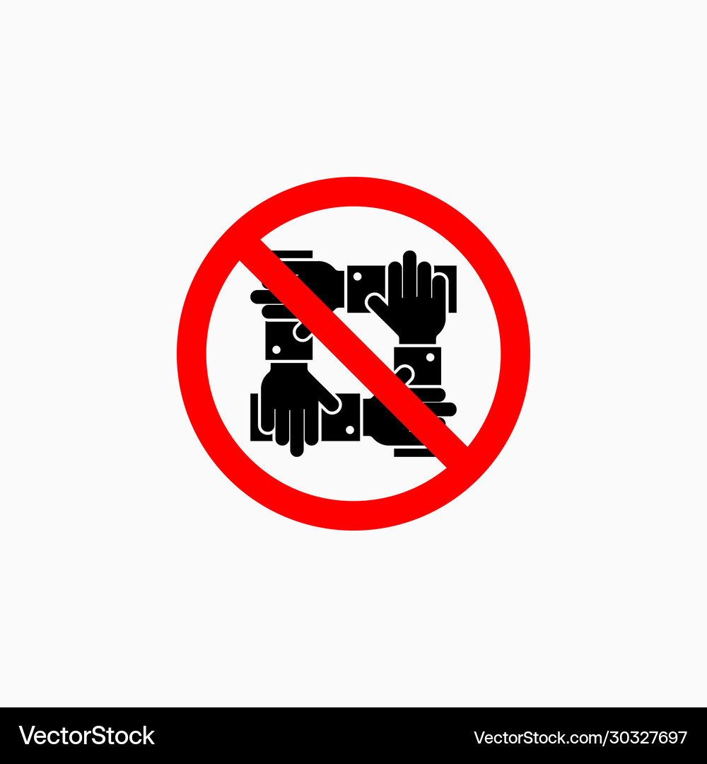 No touch icon do Royalty Free Vector Image - VectorStock