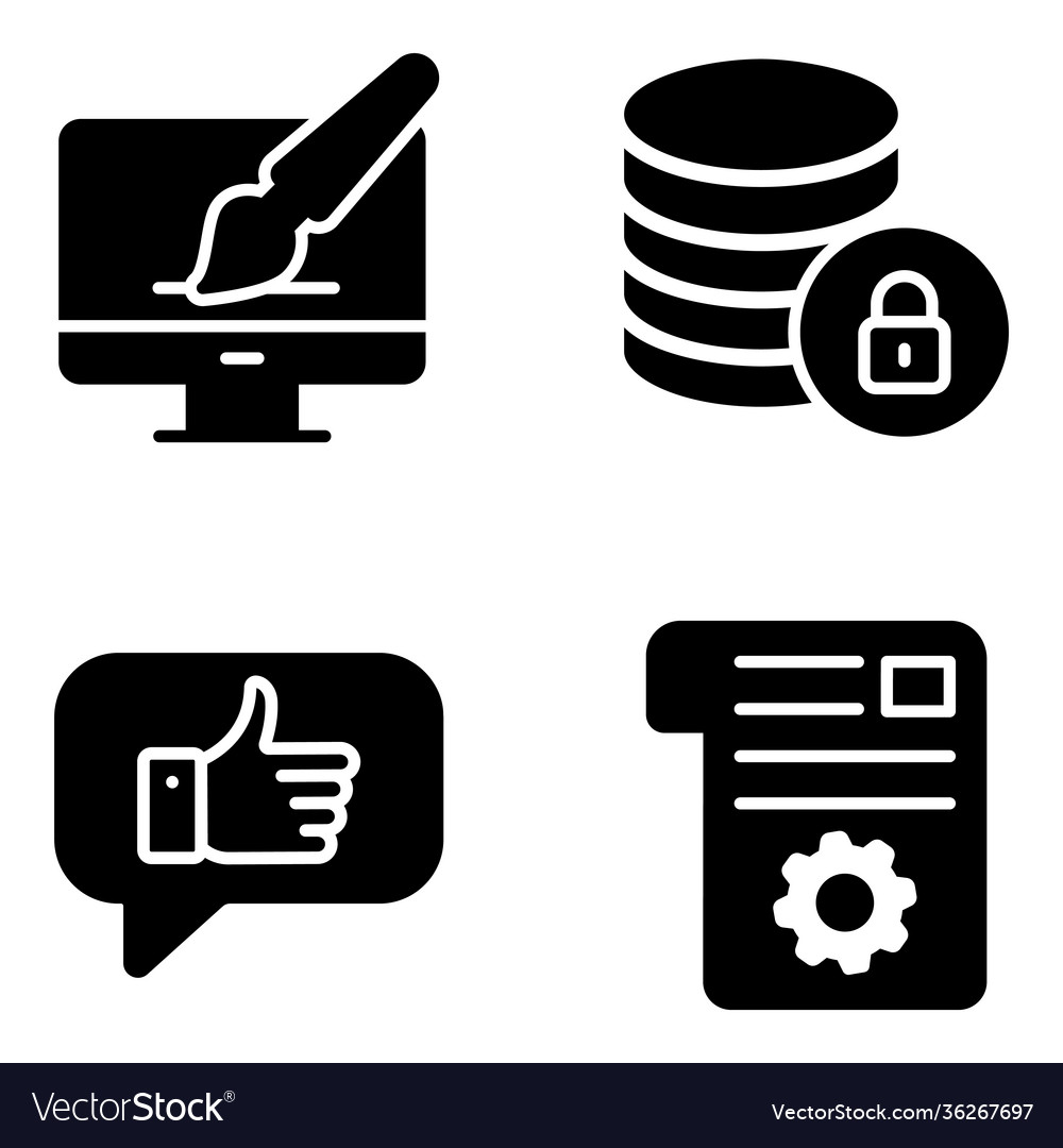 Pack solid icon Royalty Free Vector Image - VectorStock