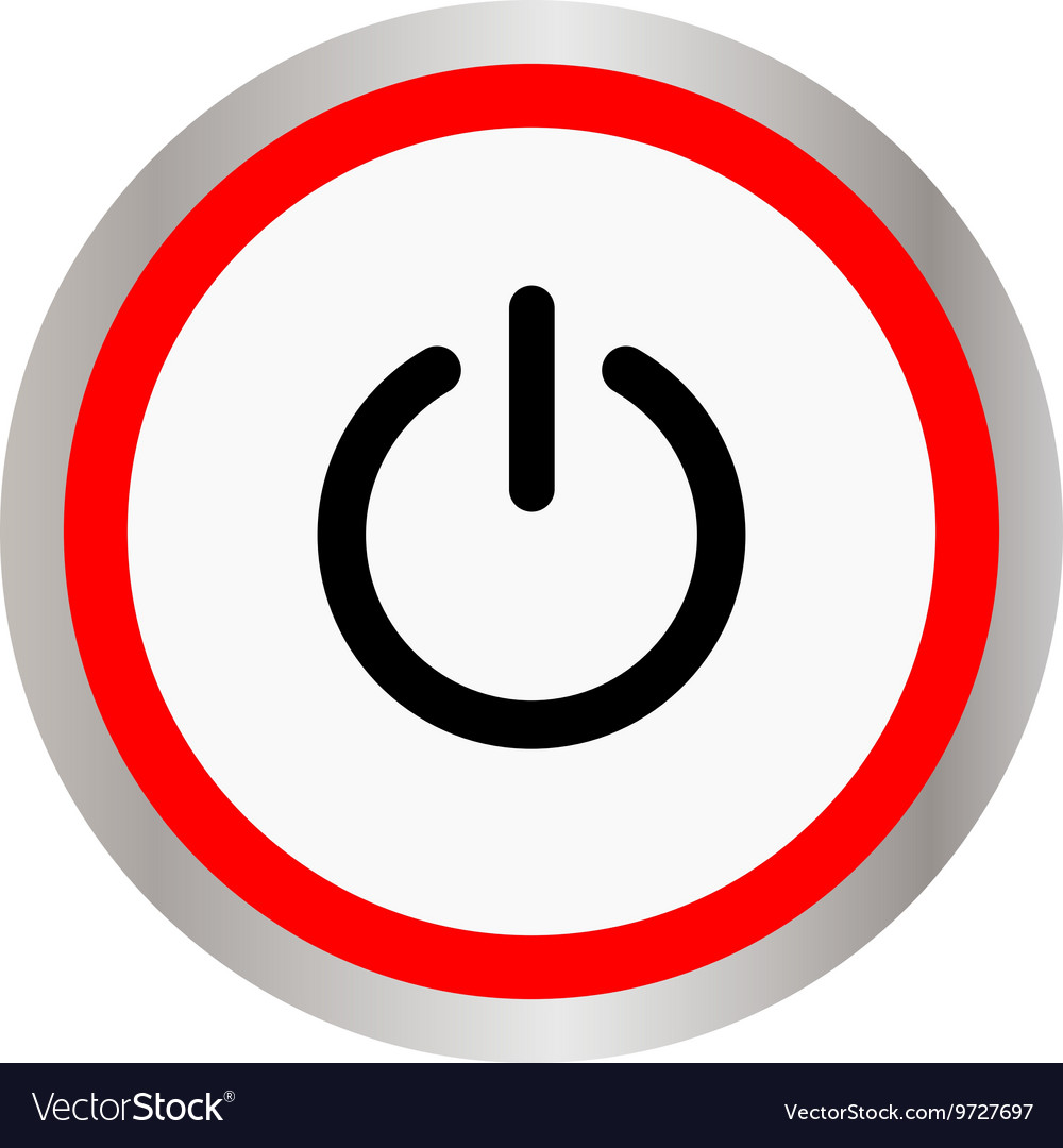 Power button Royalty Free Vector Image - VectorStock