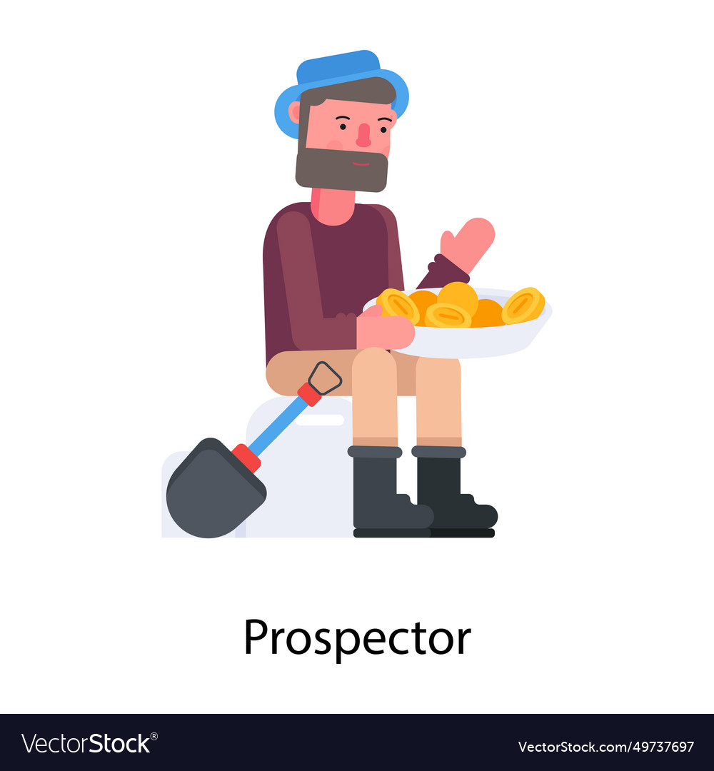 Prospector Royalty Free Vector Image - VectorStock