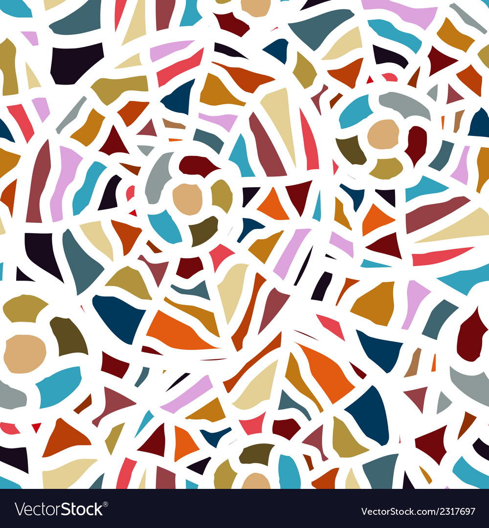 Seamless mosaic pattern Royalty Free Vector Image