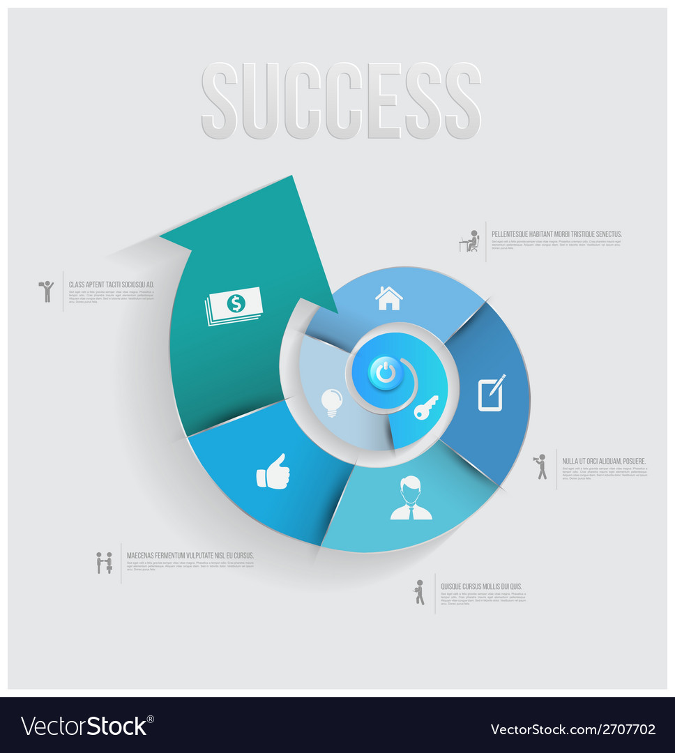 Continual circle arrow multicolour Royalty Free Vector Image