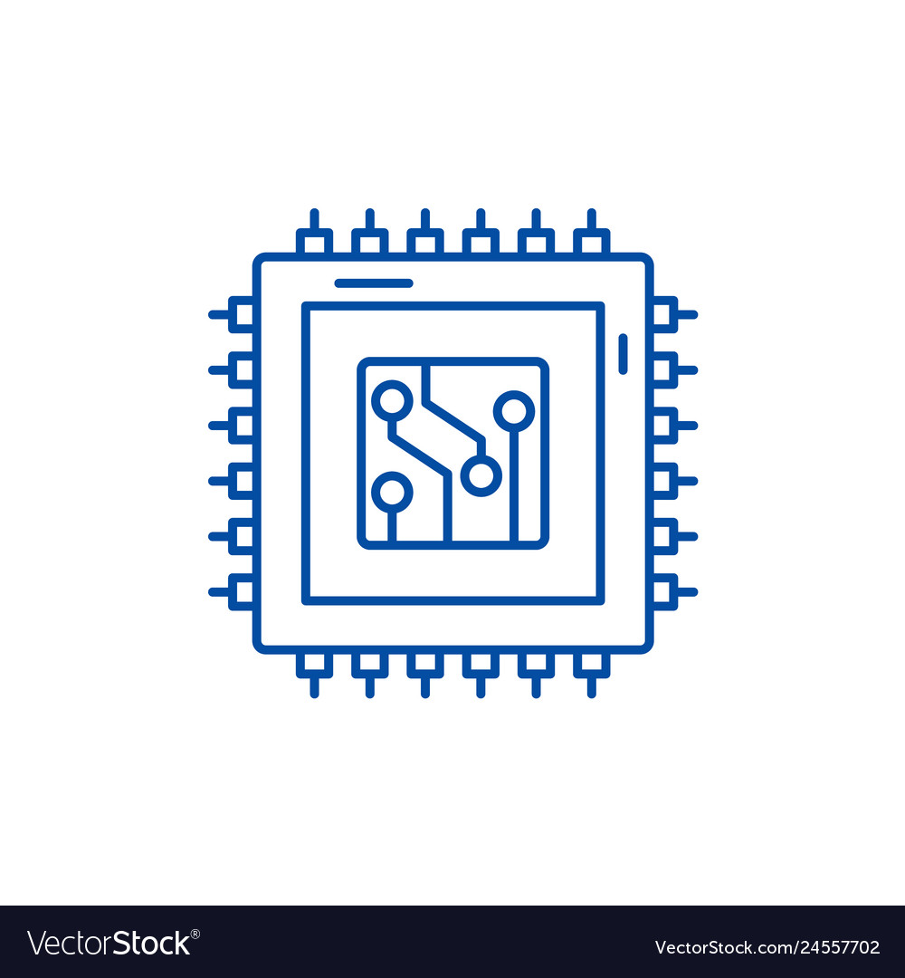 Digital production line icon concept Royalty Free Vector