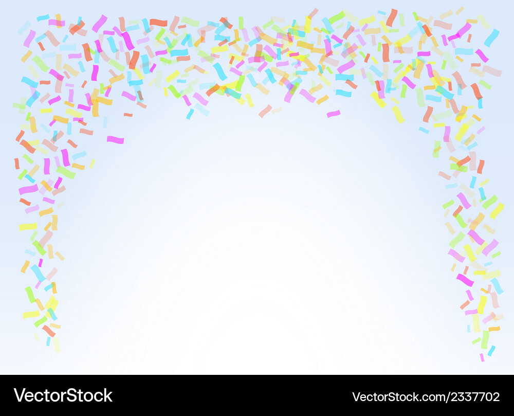 Falling confetti Royalty Free Vector Image - VectorStock