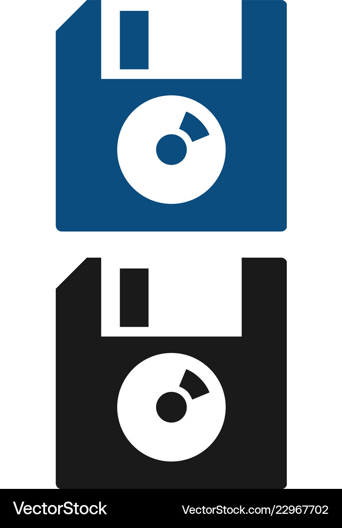 Floppy disk diskette graphic design template Vector Image