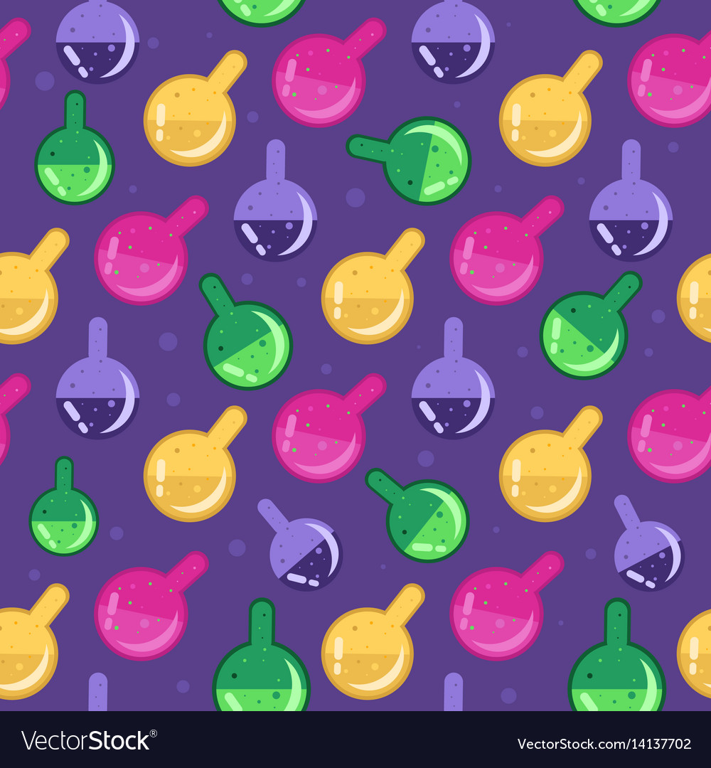 Magic potion pattern Royalty Free Vector Image