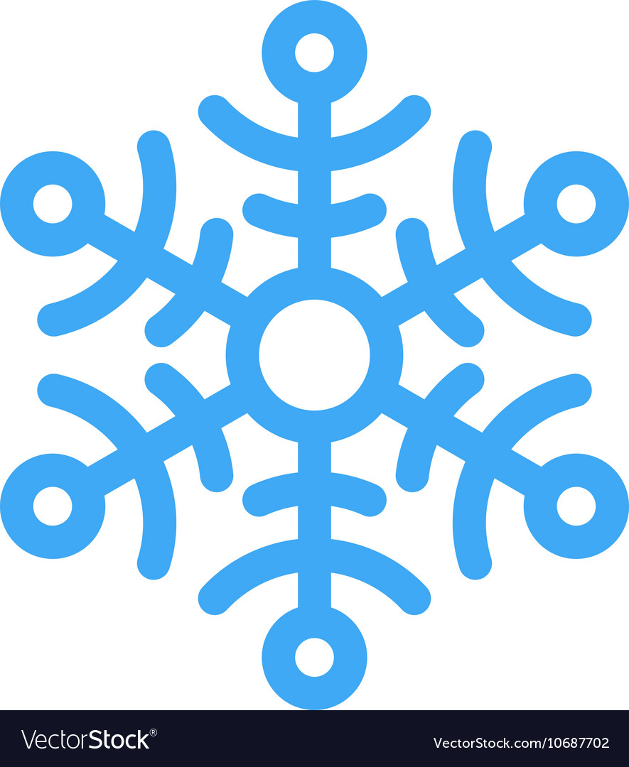 Snowflake Royalty Free Vector Image - VectorStock