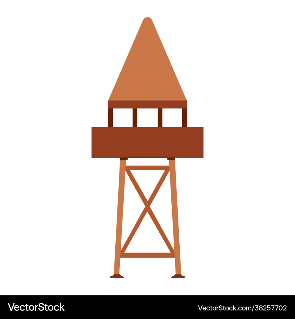 Tower observation building architecture outdoor Vector Image