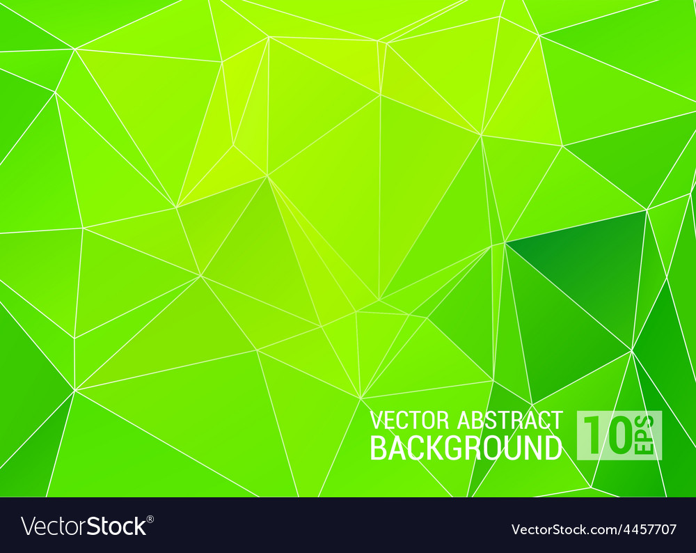 Abstract green triangle background eps10 Vector Image