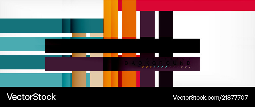 Color stripes and lines geometric abstract Vector Image